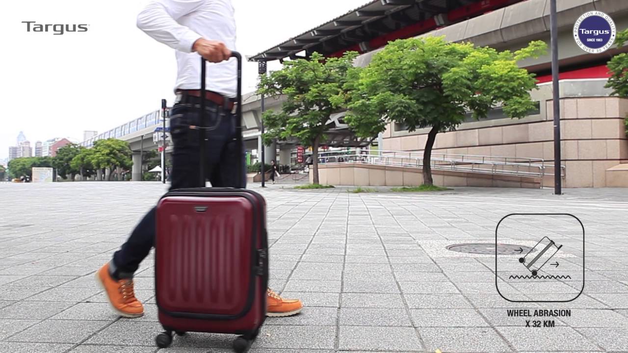 Targus Transit 360 Spinner_ Carry-on case for smart travelling - YouTube