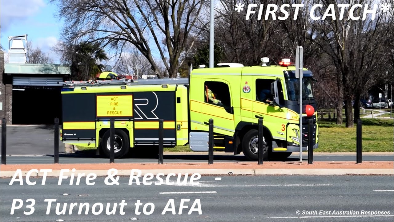 [First Catch] ACT Fire & Rescue - P3 Turnout to AFA - YouTube