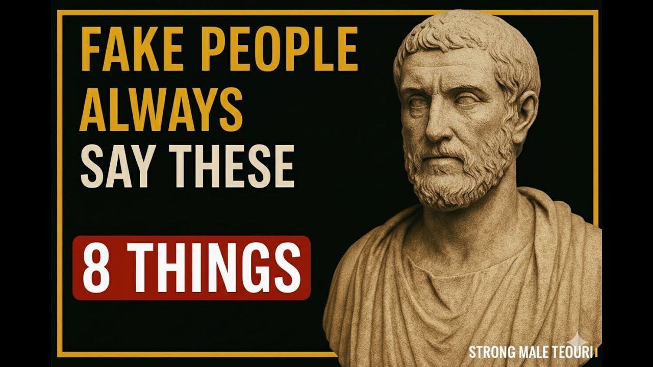 FAKE PEOPLE ALWAYS SAY THESE 8 THINGS STOICISM - YouTube
