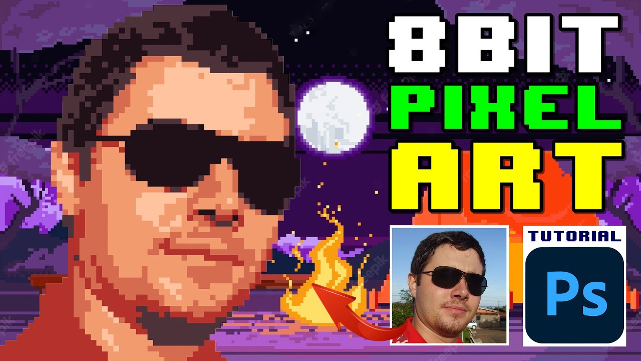 🎨 8-Bit Pixel Art no Photoshop: Guia Fácil e Rápido - YouTube