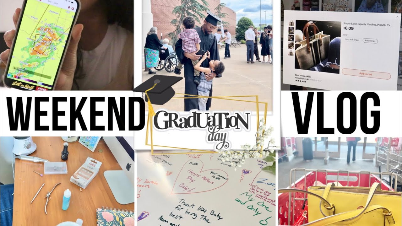 WEEKEND VLOG | 2023 Graduation, arguing,online shopping,Tornado warning ...