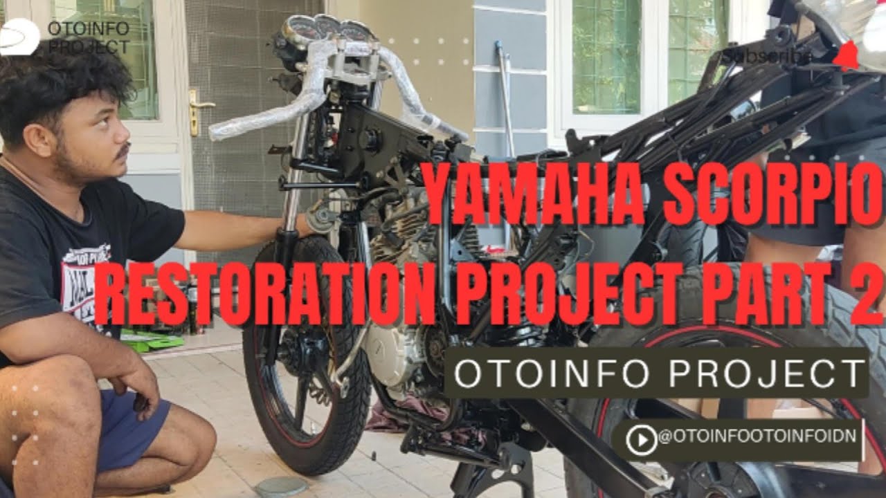 Restoration Of Yamaha Scorpio Z 225cc (Part 2) 🔥🔥 I Restorasi Motor ...