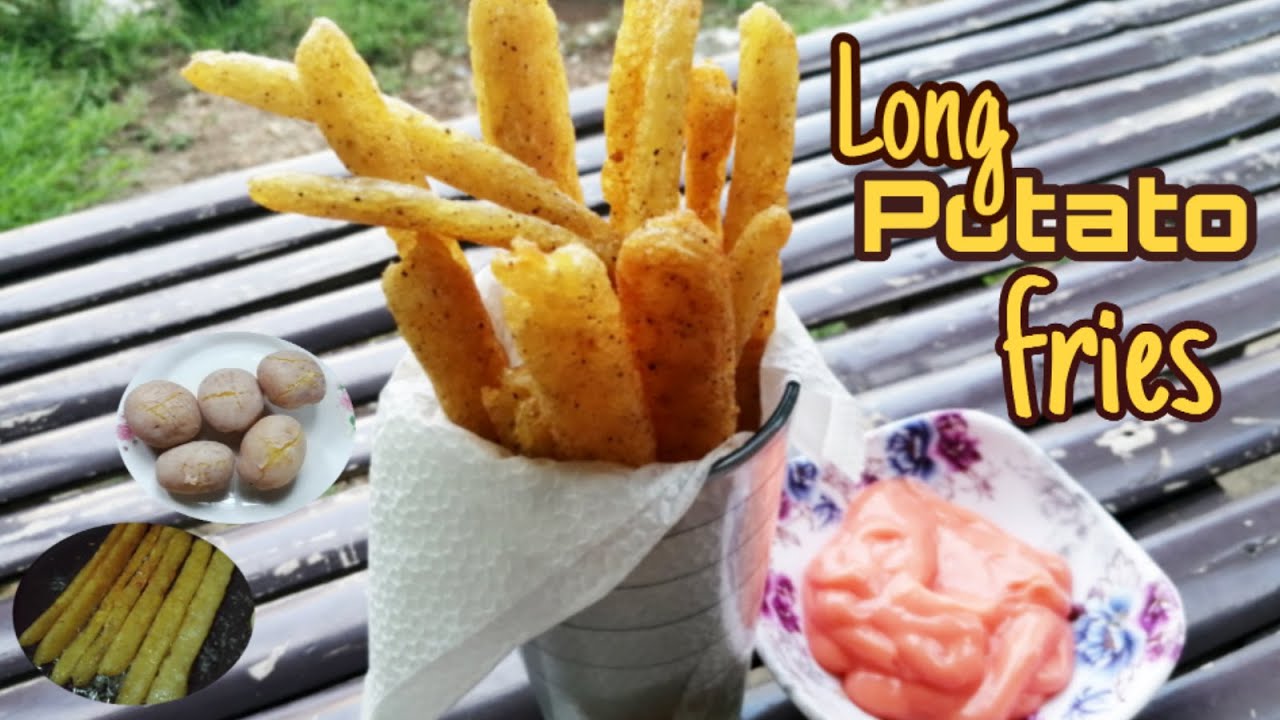 DIY Long POTATO FRIES🍟 | homemade Fries snacks - YouTube
