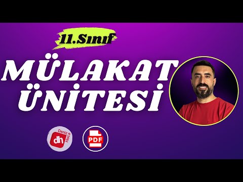 11.SINIF EDEBİYAT MÜLAKAT ÜNİTESİ 2024 📌 11.Sınıf Röportaj Ünitesi Full Tekrar +PDF / Deniz Hoca