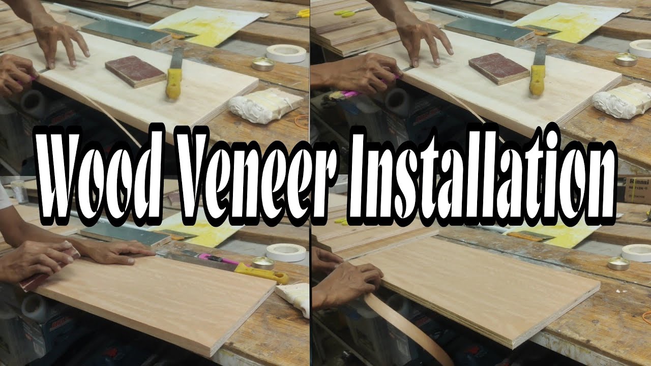 Cara Tampal Edging Veneer || Kulit Kayu || Wood Veneer Edge Banding ...
