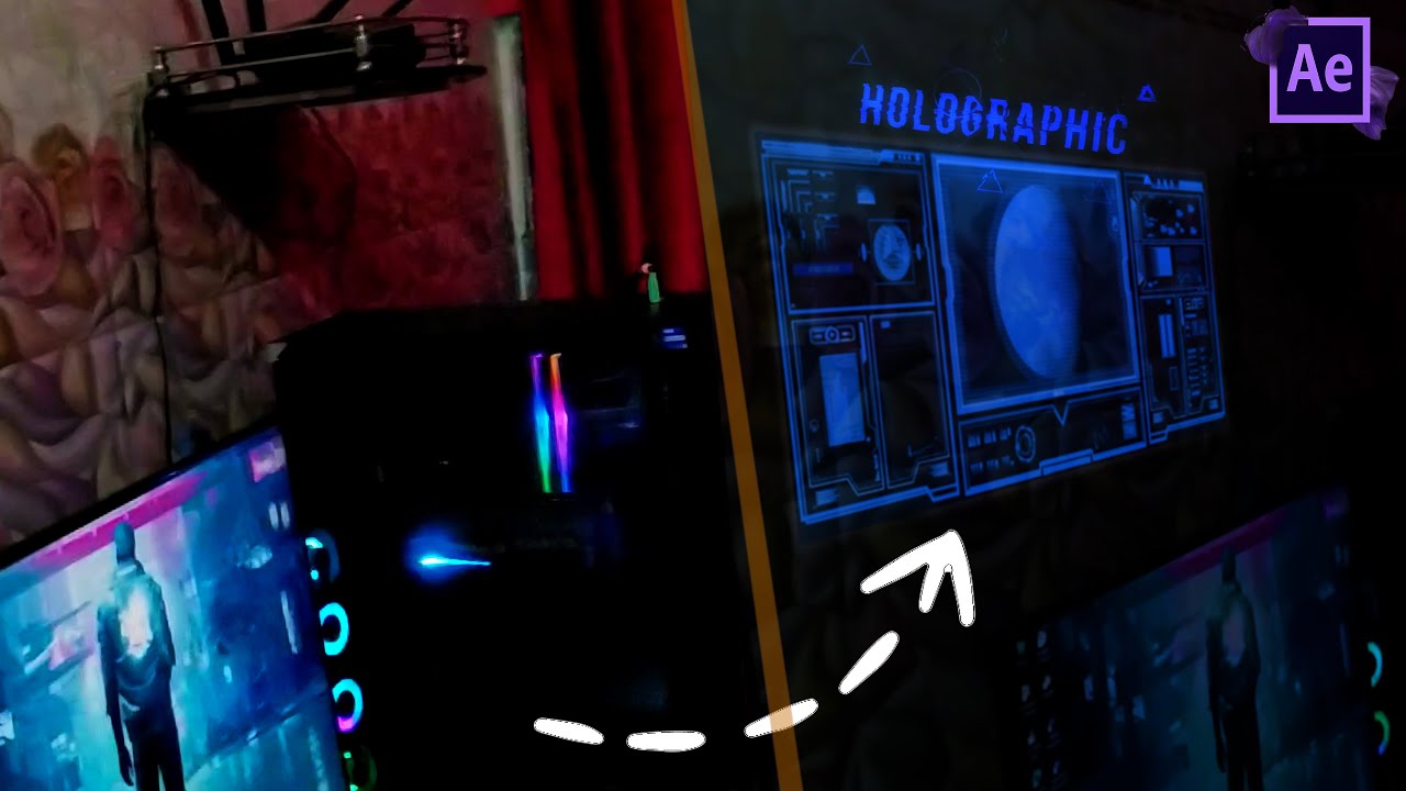 3d Tracking Hologram SetUp In After Effects - YouTube