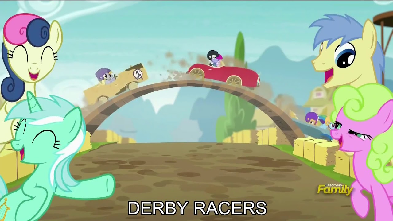 My Little Pony Friendship is Magic Song Derby Racers With Lyrics - YouTube