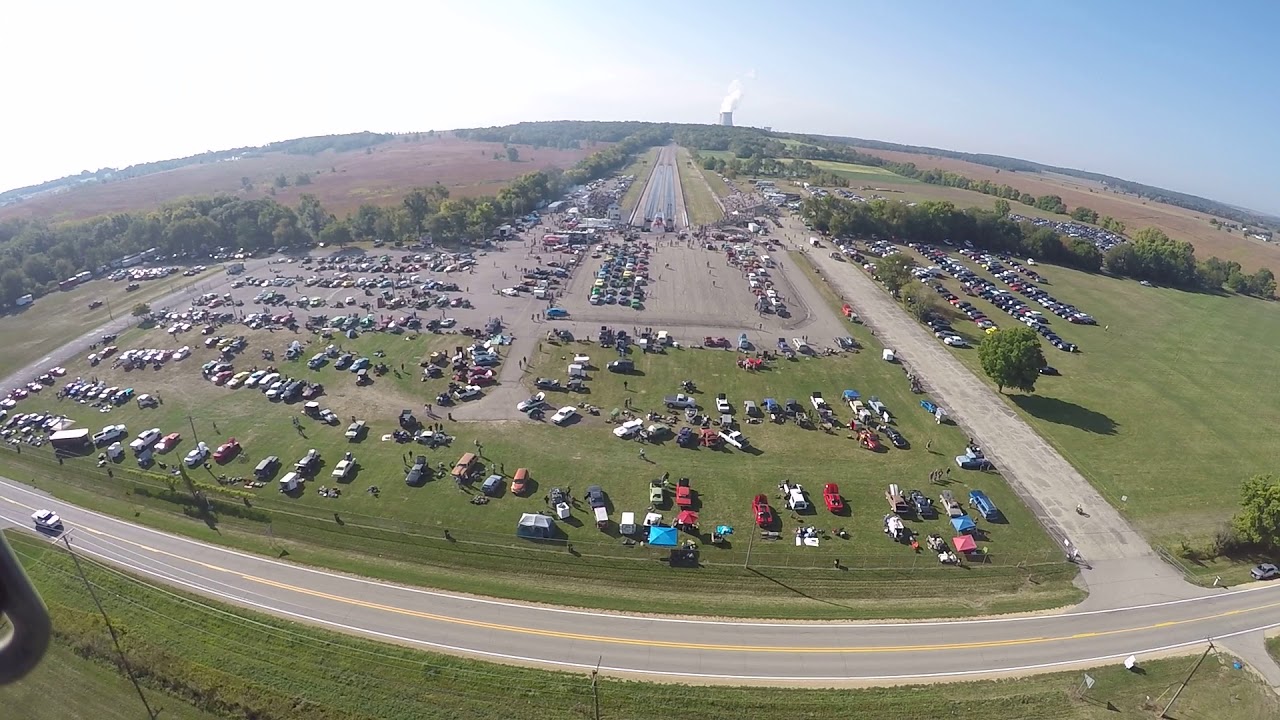 Hot Rod Drag Week 20017 Day 3: Byron Dragway Drone View From Above ...