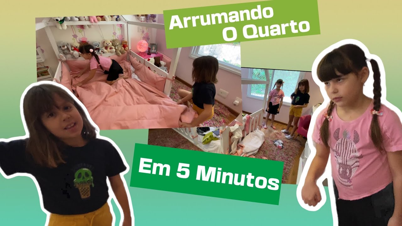 TIVE QUE ARRUMAR MEU QUARTO EM 5 MINUTOS E QUASE TIVE UM SURTO ...