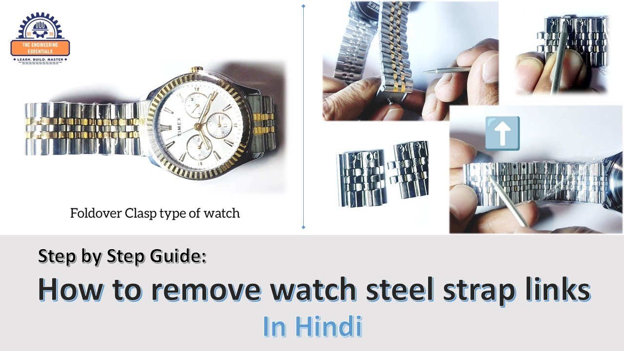 How to resize or adjust watch strap (Fold-Over Clasp) – Easy at Home ...