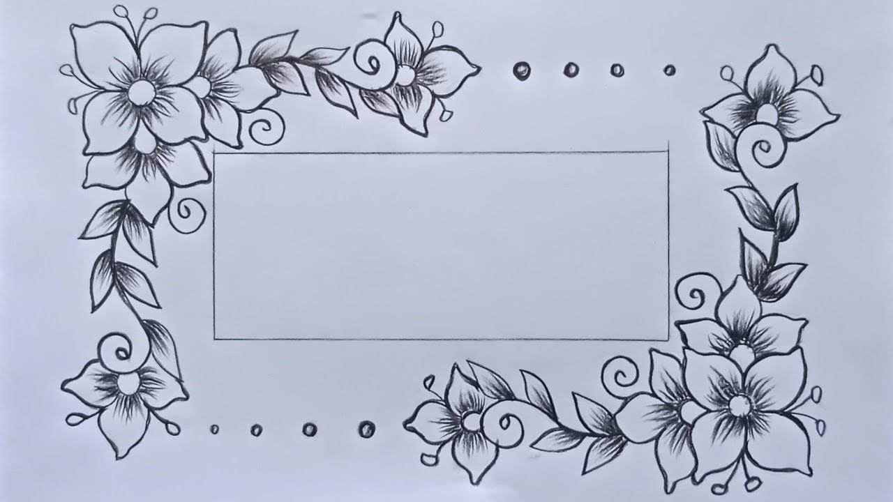border design for project/front page| border design drawing| tablecloth ...
