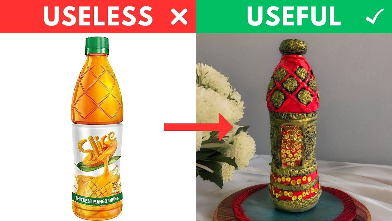 DIY Amazing Bottle Decoration with Slice Bottle - Home Decor Ideas ...