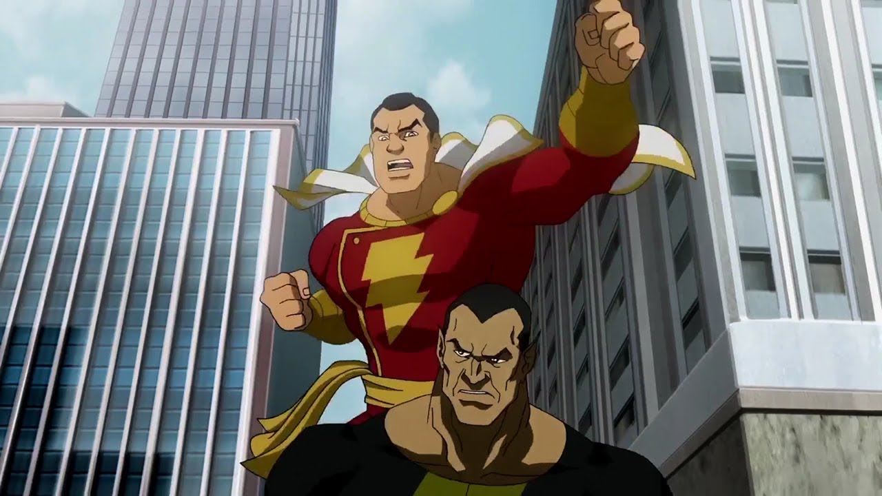 Shazam & Superman vs Black Adam - Fight Scene Pt.1 - YouTube