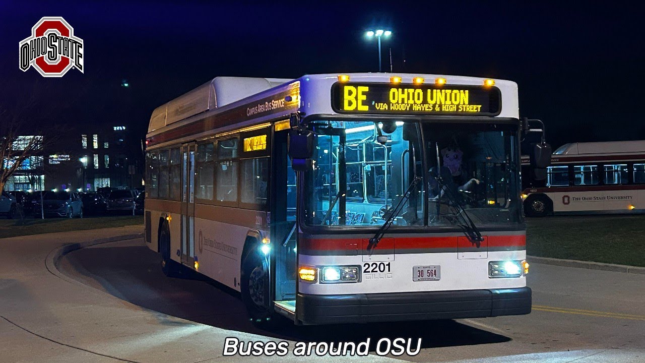 OSU-CABS Buses around Ohio State University - YouTube