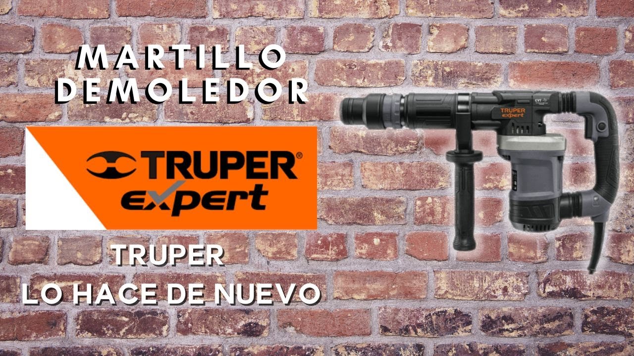 MARTILLO DE DEMOLICIÒN TRUPER SDS MAX - YouTube