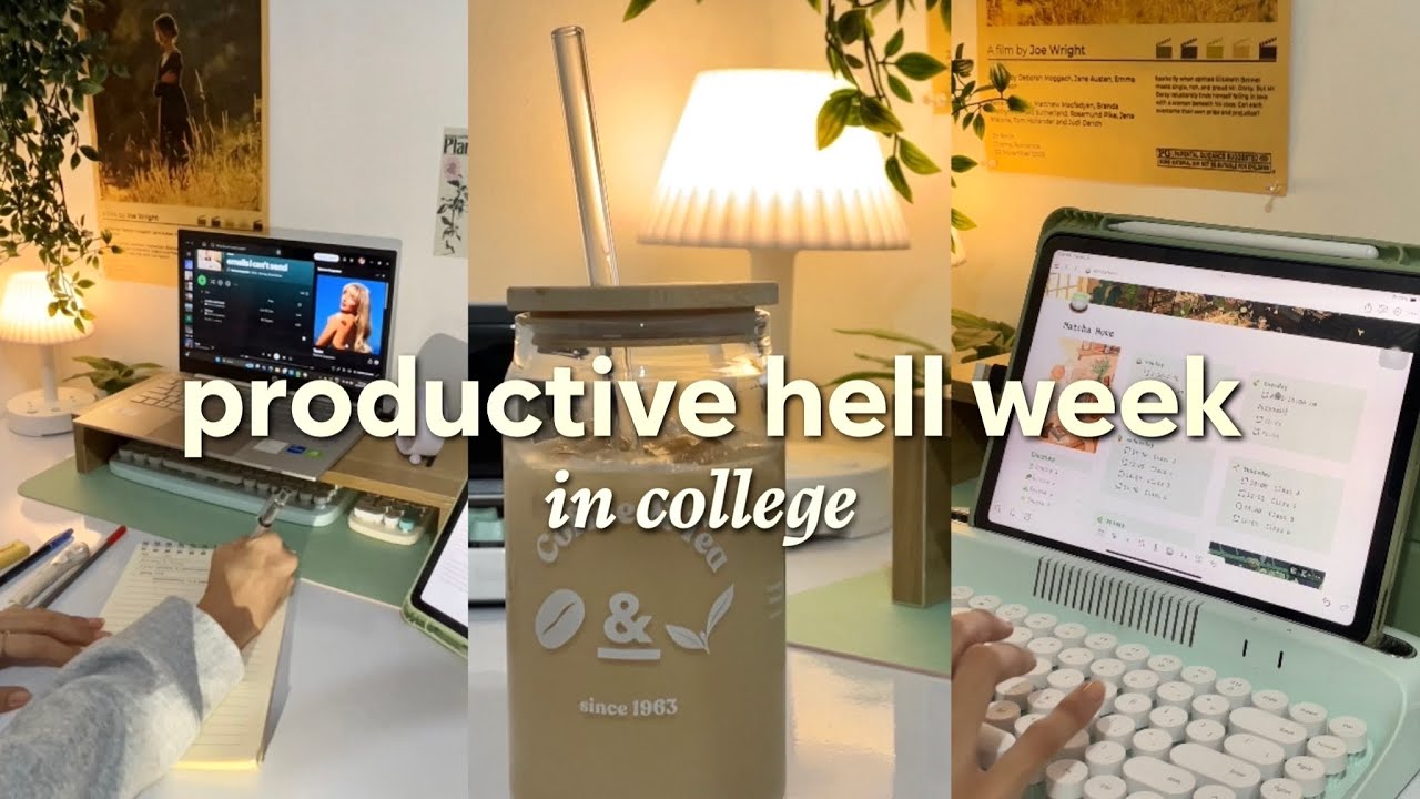 study vlog 📔🍃overw(hell)ming week in college | swamped with schoolworks ...