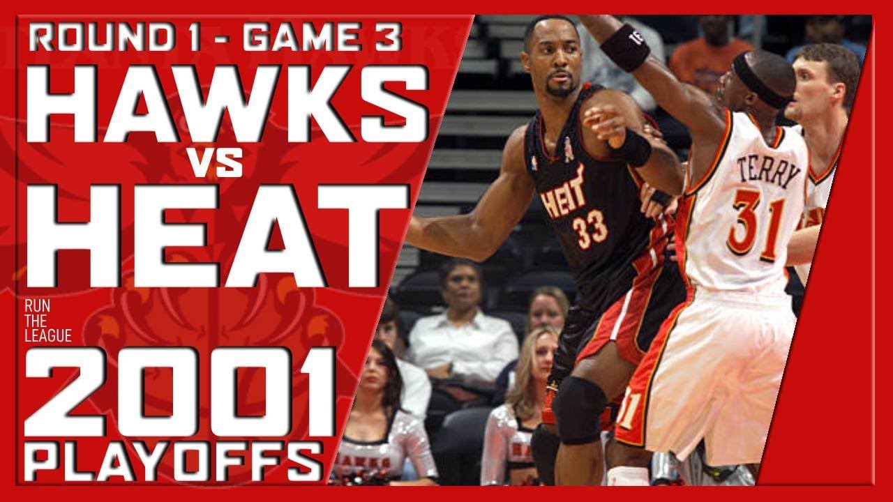 2001 PLAYOFFS ROUND 1 - GAME 3 | #1 HEAT vs #8 HAWKS - YouTube