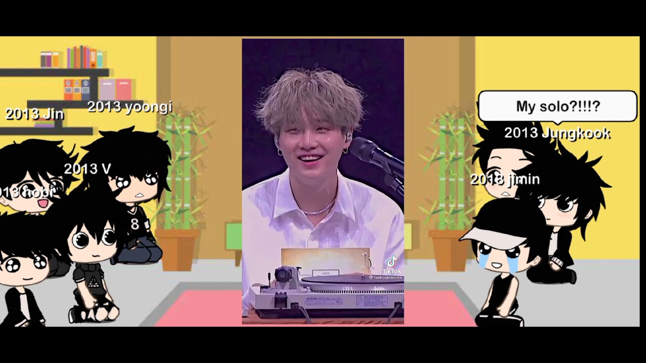 Gacha life past BTS reacts to the Future BTS - YouTube