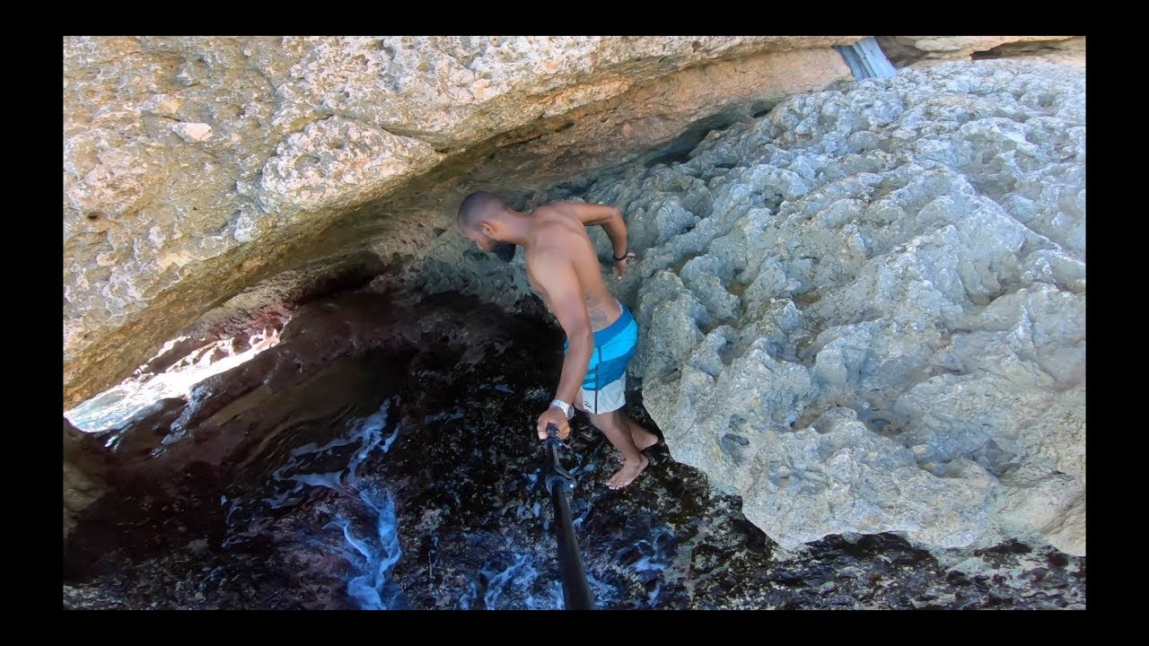 Secret Natural Pool in St.Maarten - YouTube