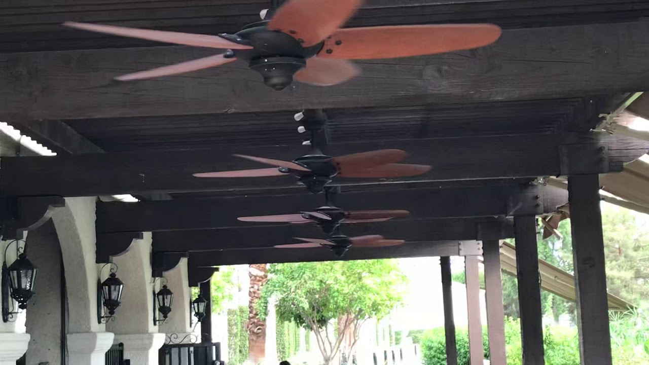 HB Altura Ceiling Fans at a Hotel - YouTube