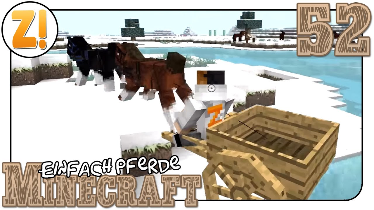 Minecraft - Einfach Pferde: Kutschfahrt mit schlimmen Folgen #52 | Let ...