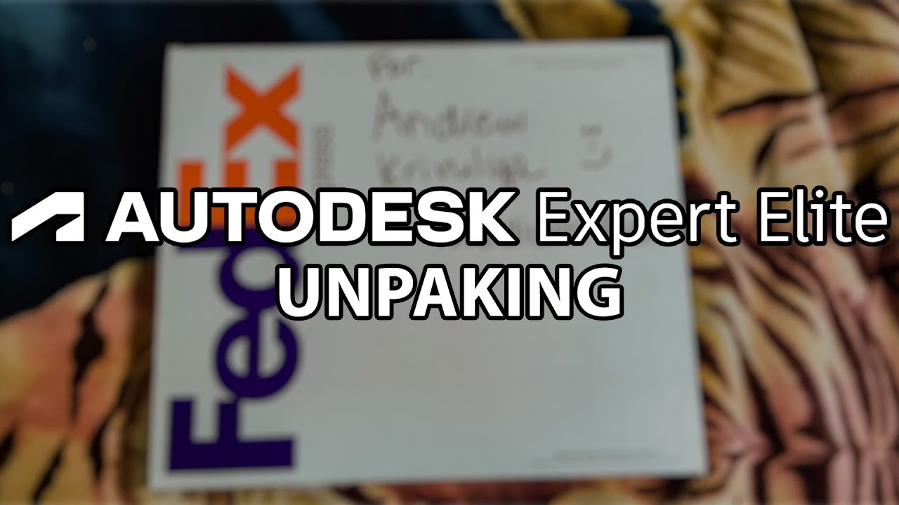 Unpacking a parcel from @Autodesk I became a member of the Expert Elite ...