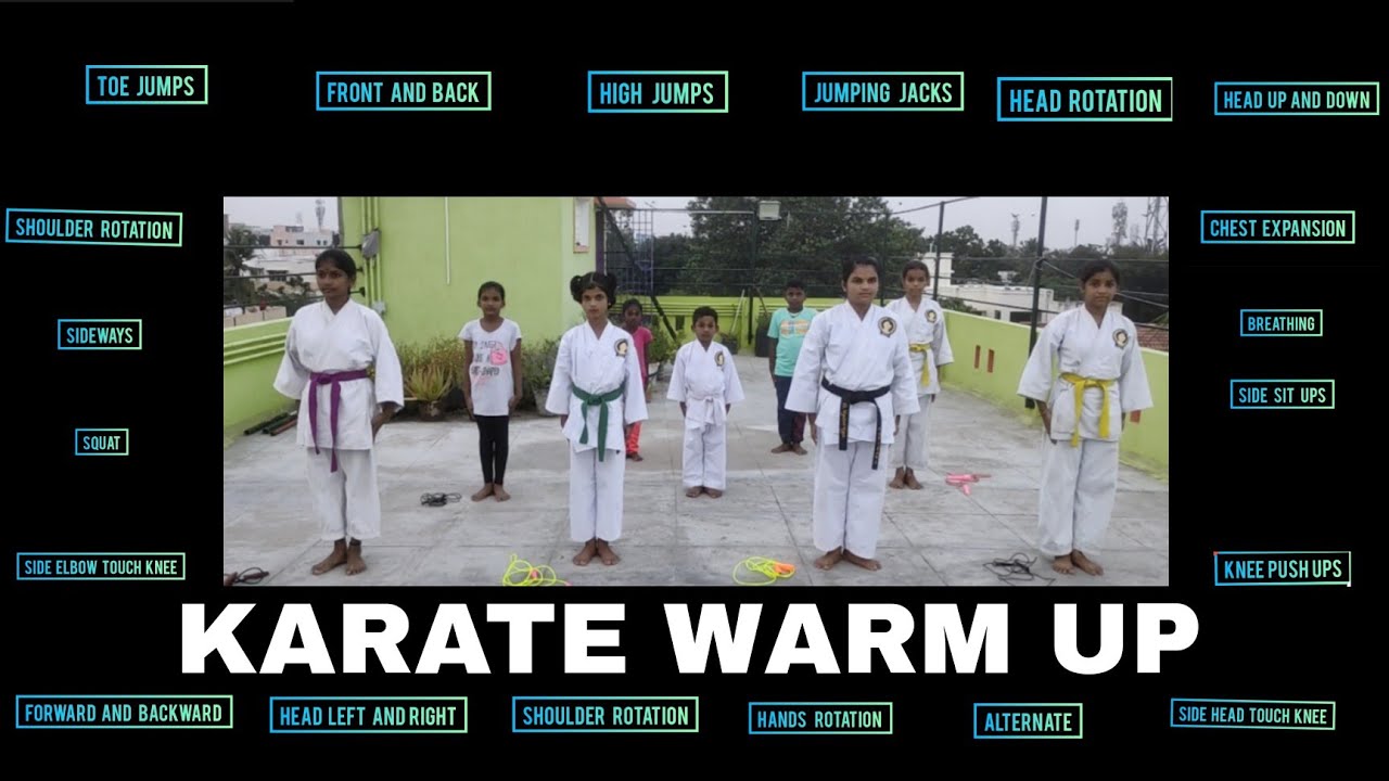 karate warm up and stretching exercise for beginners | kids workout | at home exercise - YouTube