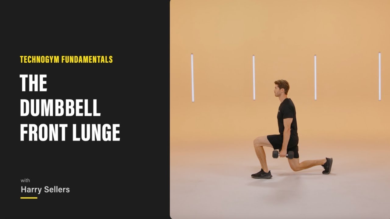 Technogym Fundamentals | Dumbbell Front Lunge workout - YouTube