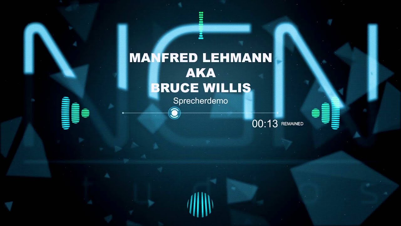 NGN studios Sprecherdemo Manfred Lehmann (Bruce Willis Synchronsprecher ...