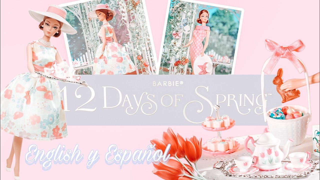 Barbie 12 Days of Spring Doll (English y Español) - YouTube
