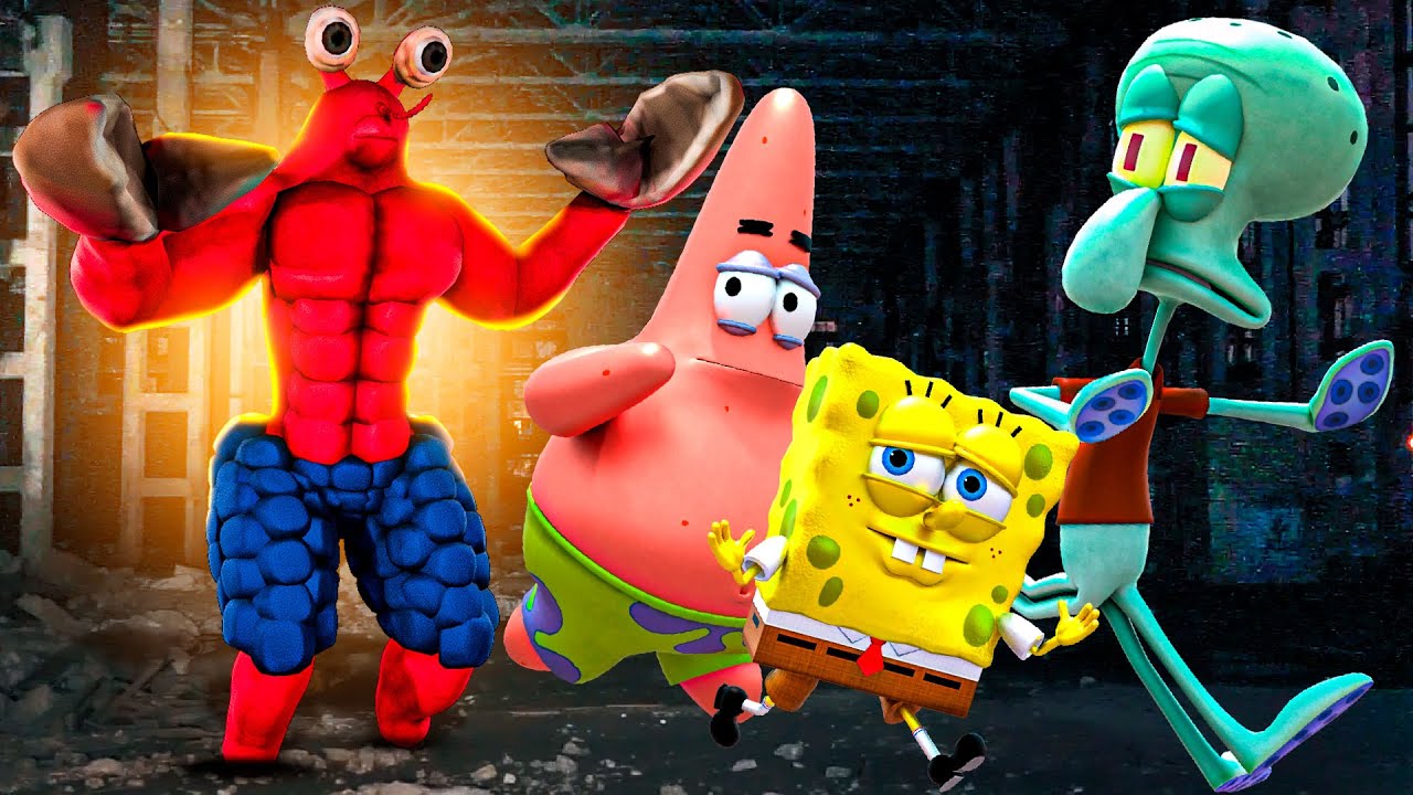 MUTANT MR. KRABS Hunts SpongeBob in HIDE & YEET! - YouTube