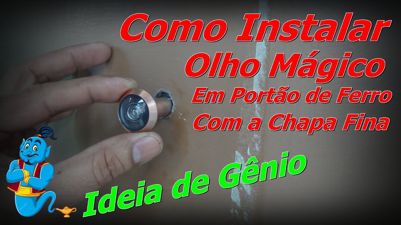Como Instalar Olho Mágico no Portão de Ferro - Instalando Olho Mágico no Portão - Olho Mágico ...