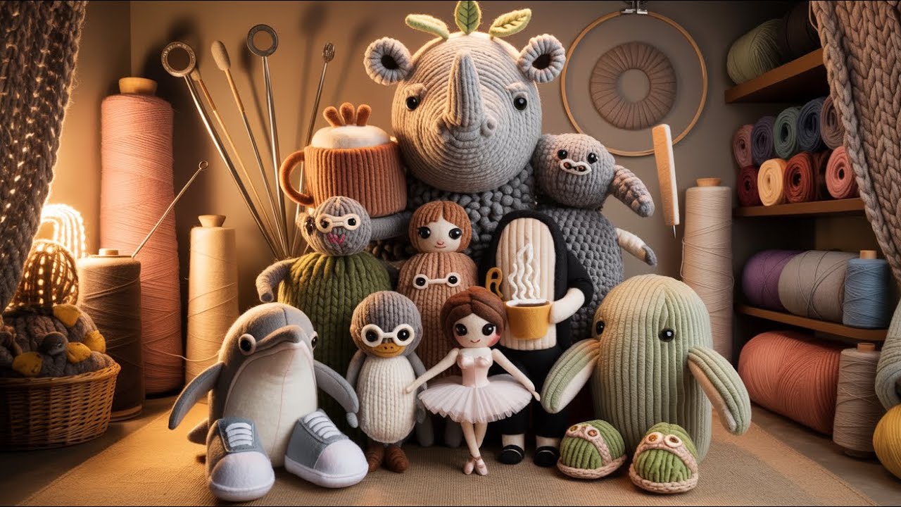 “Yarn Art Brainrot Heroes – Cute Handmade Characters Come to Life ...