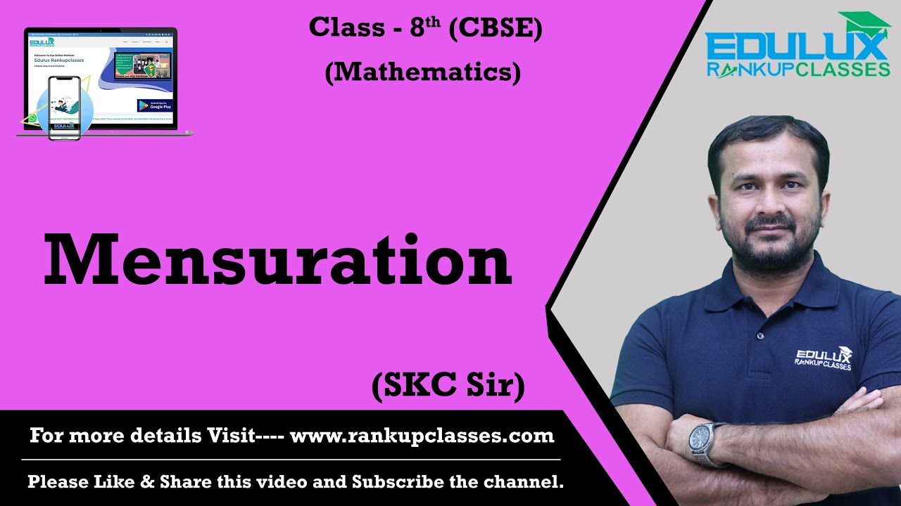 Mensuration (Mathematics) Class-8th - YouTube