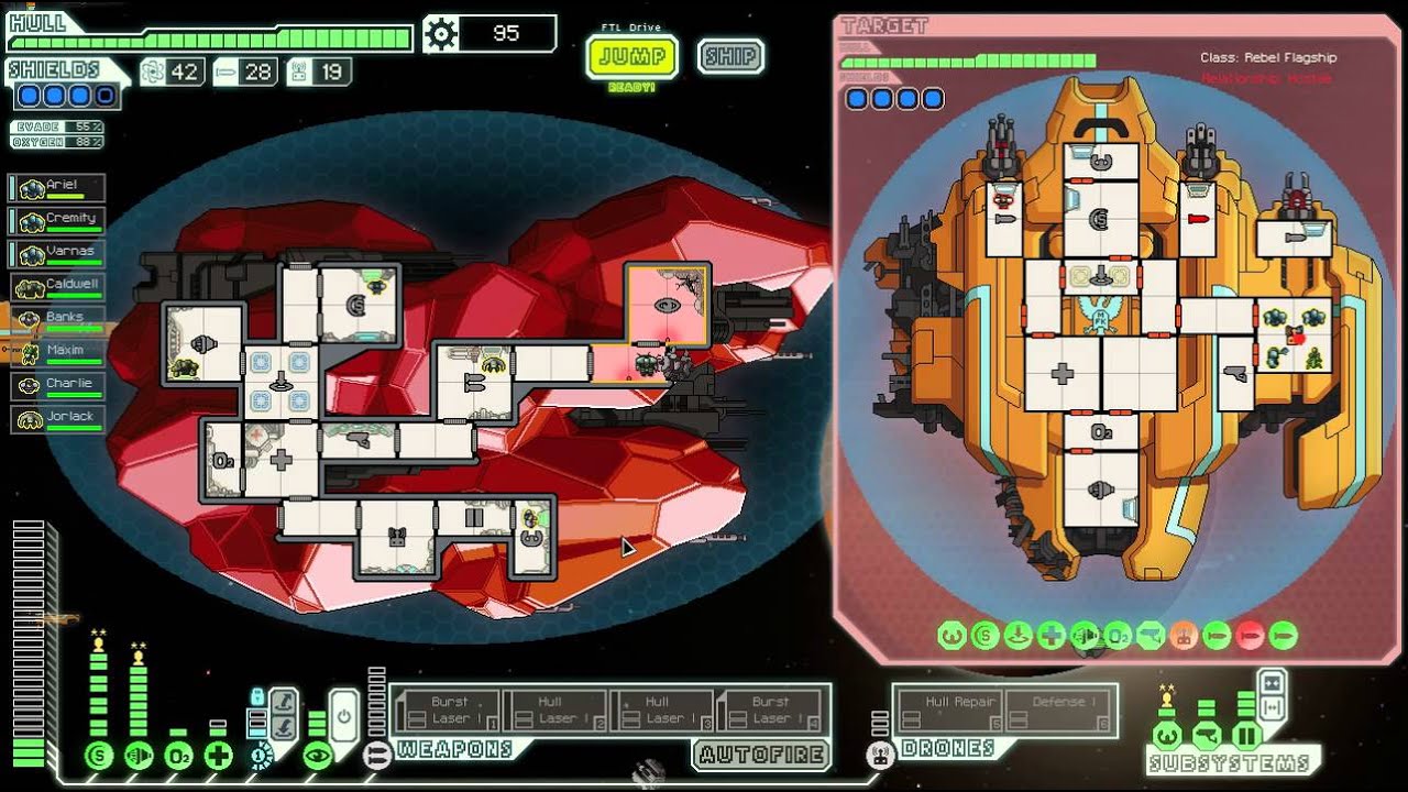 FTL: Boss fight using the Crystal B ship - YouTube