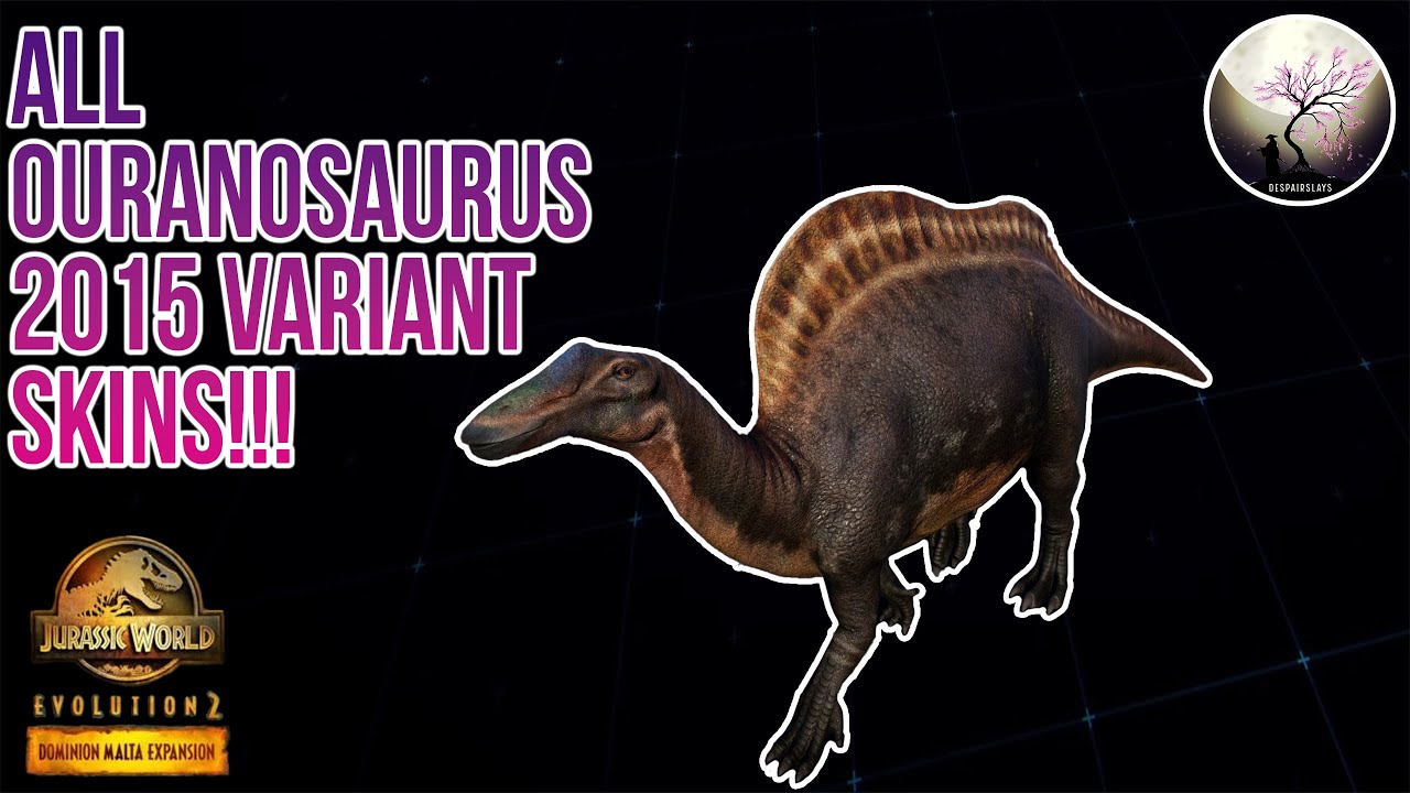 ALL OURANOSAURUS 2015 VARIANT SKINS SHOWCASE!!! Jurassic World ...