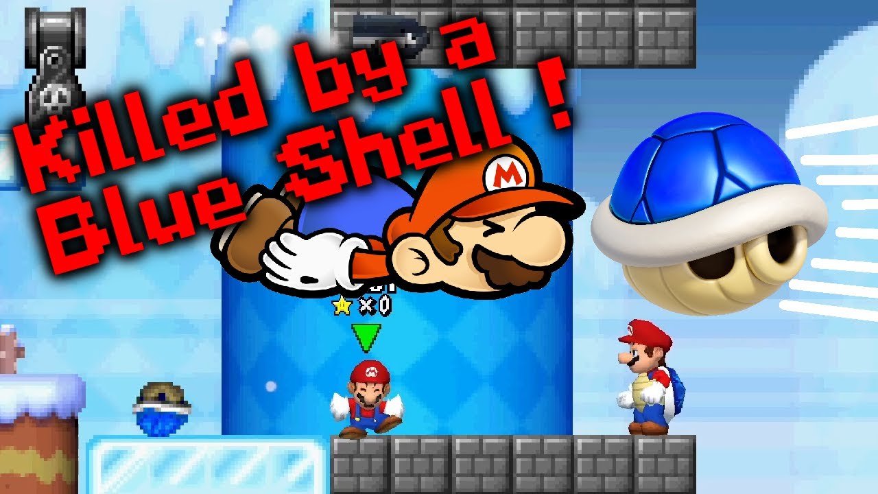 Killed by a Power Up : Blue Shell - NSMB : Mario vs Luigi by ...