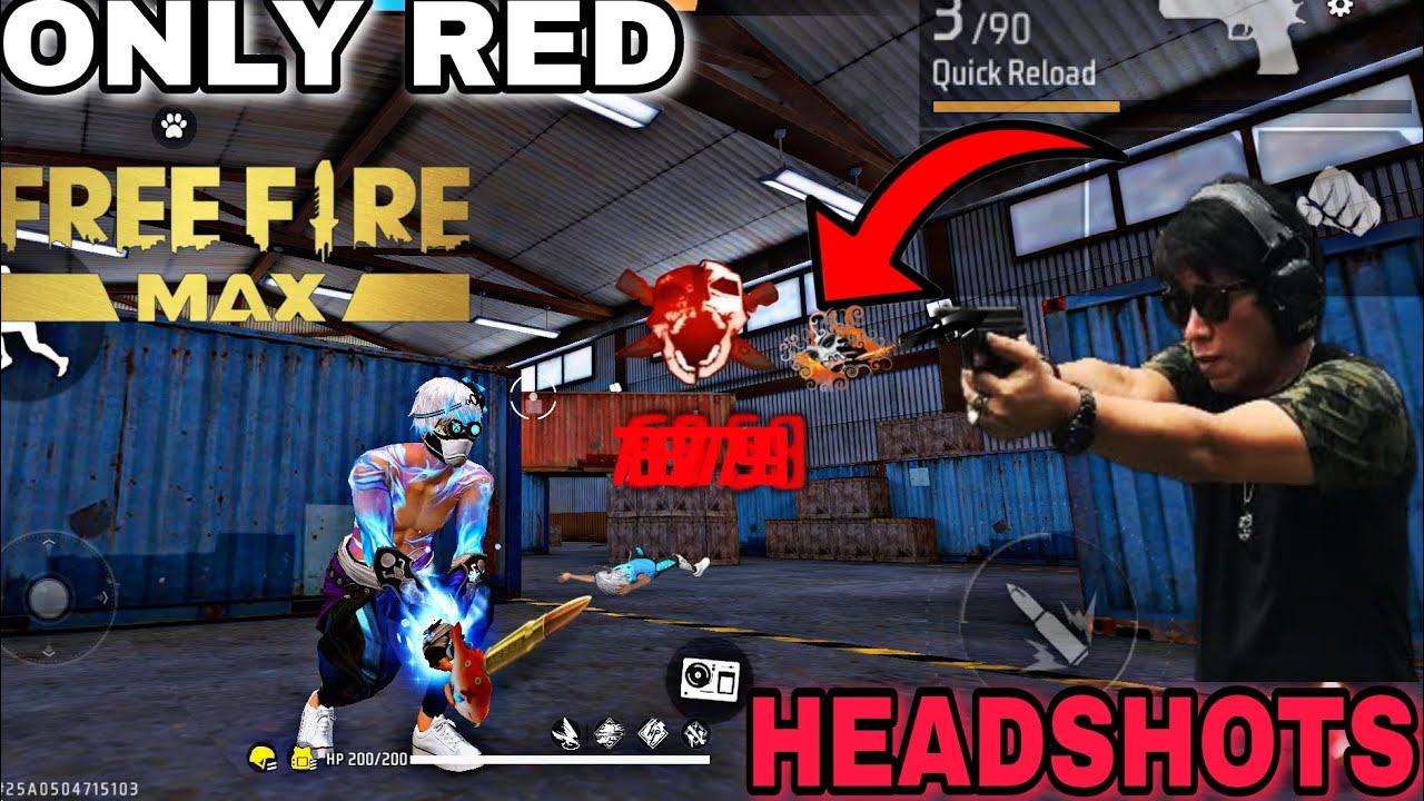 Only Red 🔴 number Headshots Bolte 😱 Public || Free fire 🔥Max - YouTube