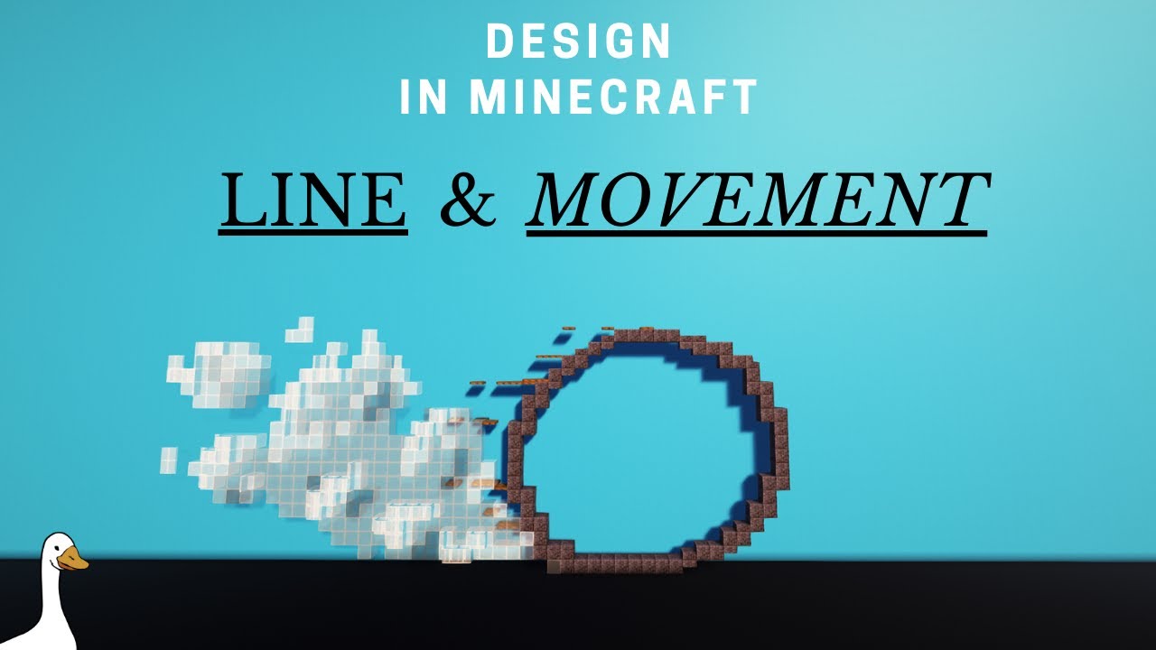 Design in Minecraft: Line and Movement - YouTube