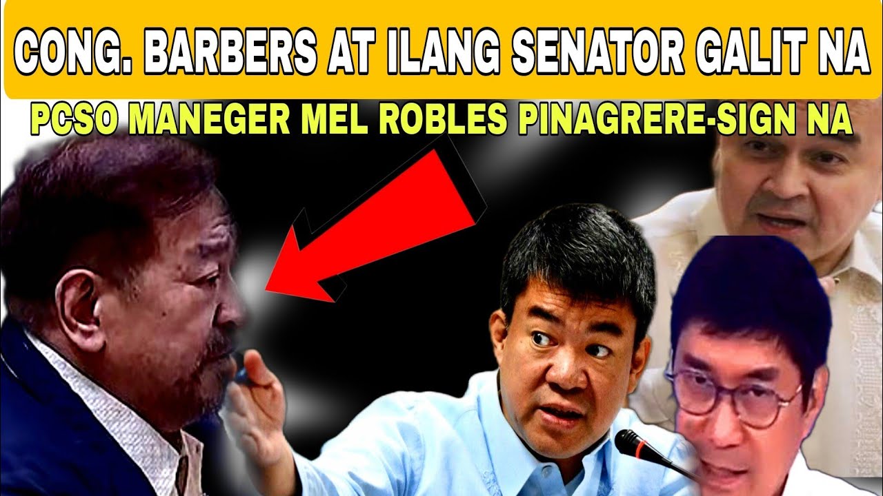 CONG.BARBERS AT ILANG SENATOR SI MEL ROBLES PINAGRERE-SIGN NA. - YouTube