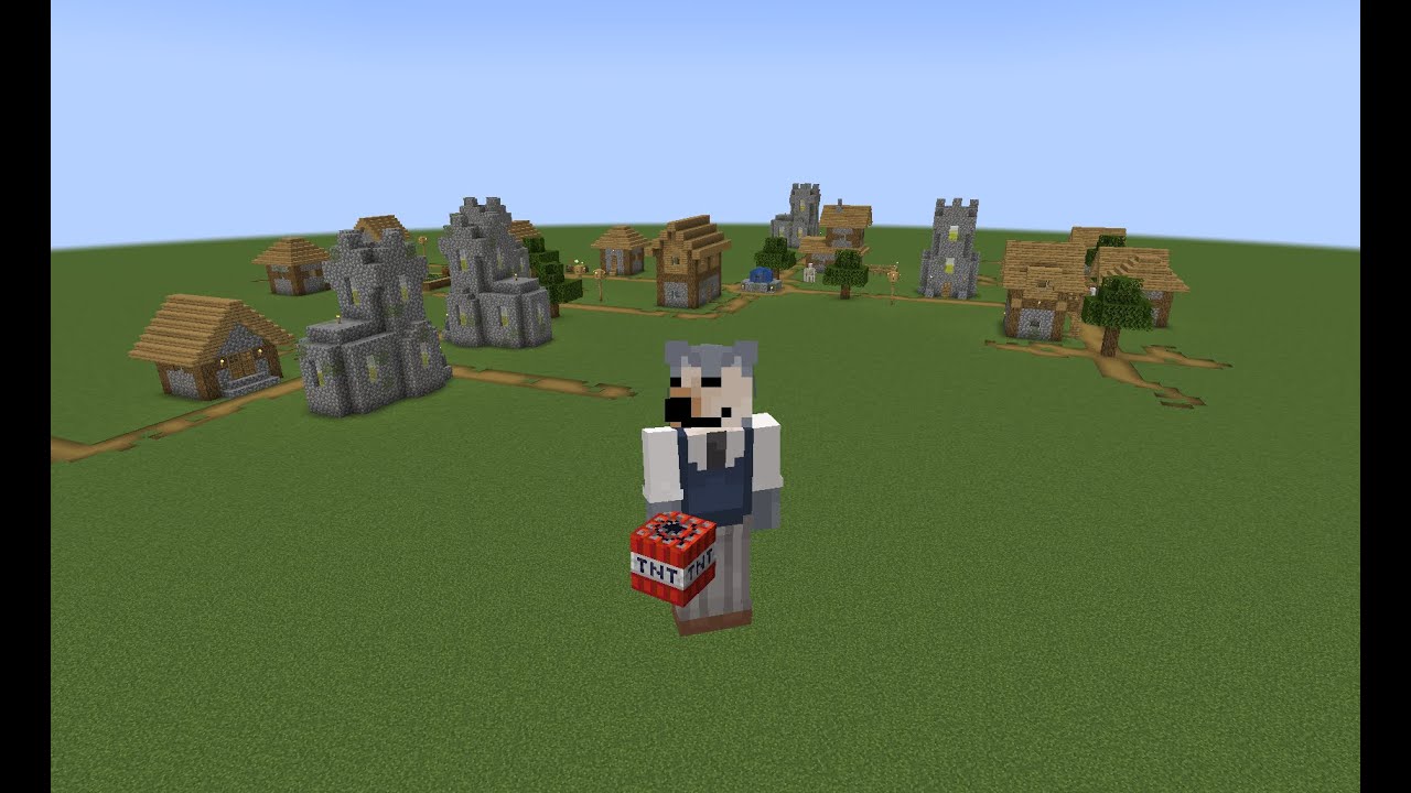 Minecraft - TNT Village - YouTube