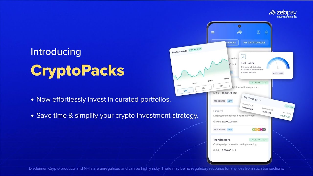 Introducing CryptoPacks by ZebPay - YouTube