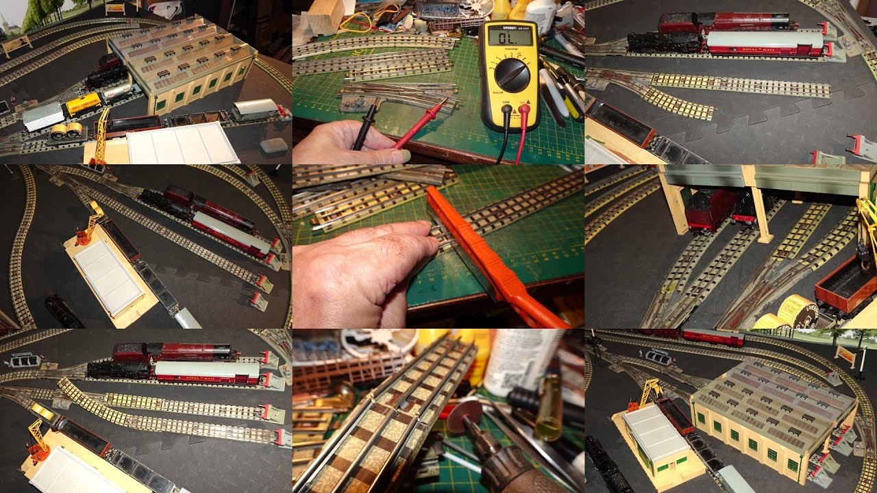 OO 186, Dublo 3 Rail: More Track Cutting & Laying - YouTube