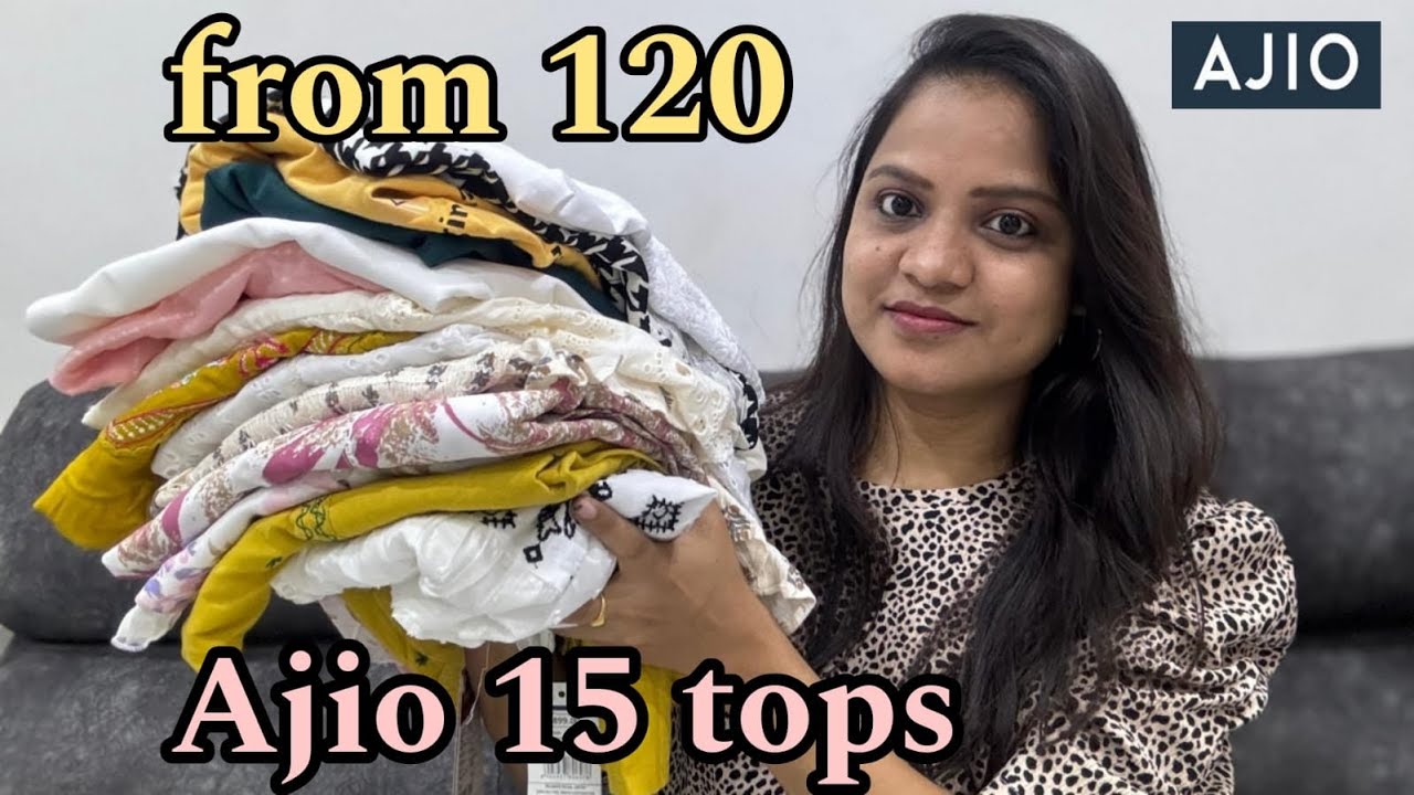 Ajio haul || Ajio 15 budget tops from 120₹ || stylish tops #ajio# ...