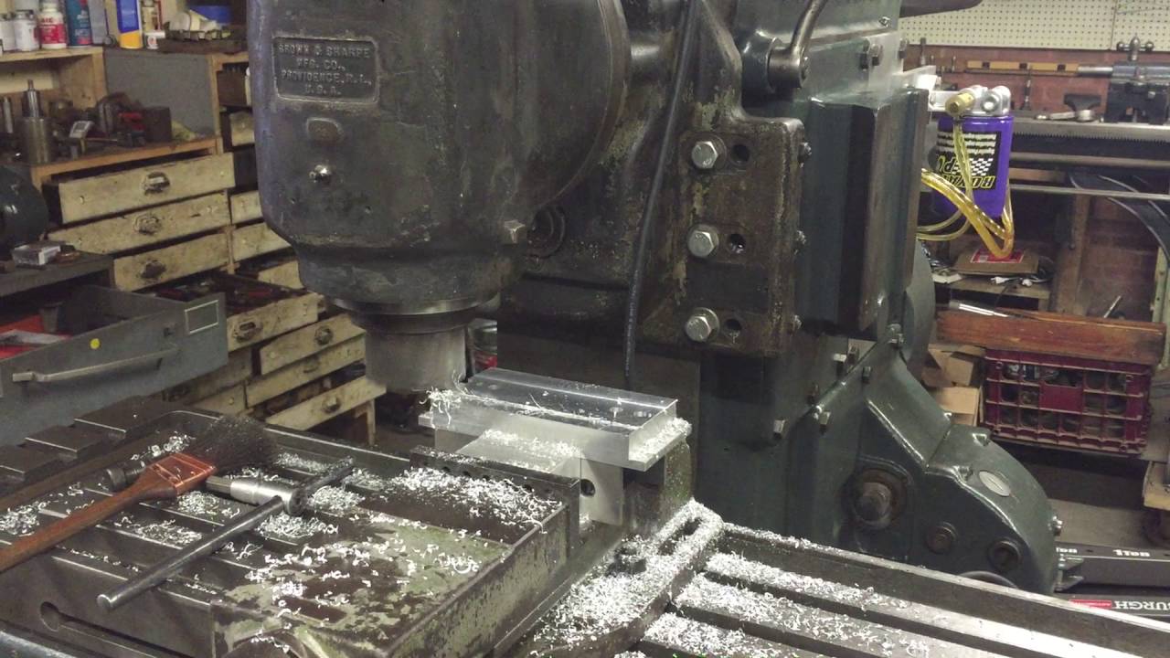 Milling with a Brown and Sharpe #2A Universal milling machine - YouTube