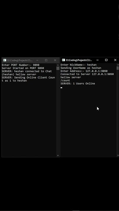 Command Line Chat App made using Socket Utility (Update) - YouTube