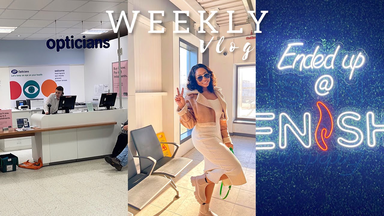 A WEEKLY VLOG: VISITING LONDON, OPTICIAN, FIRST TIME USING GLASSES ...
