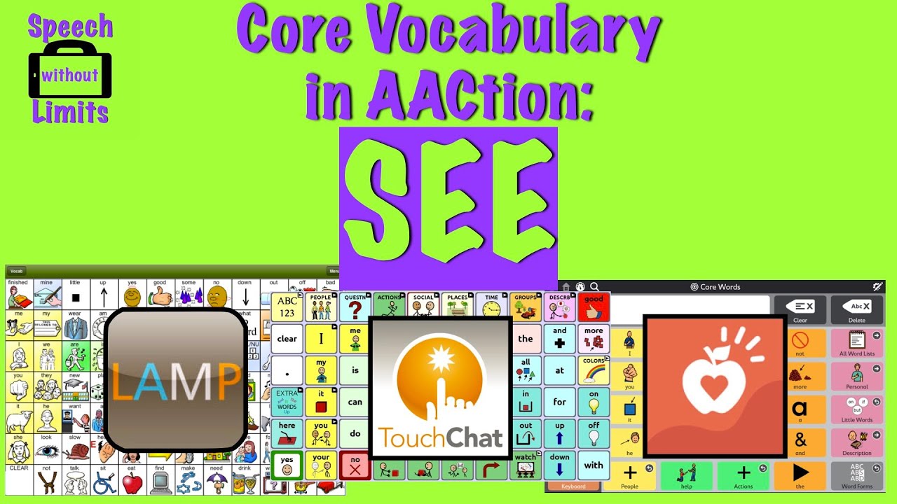 Core Vocabulary in AACtion: SEE - YouTube