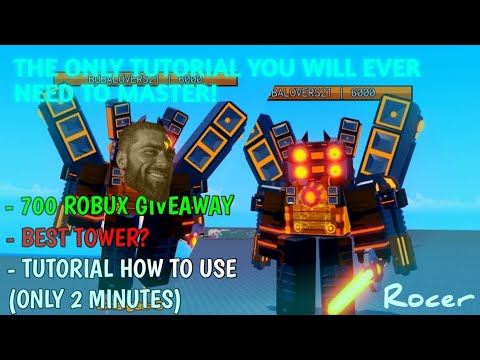 IMPROVED TITAN BOOMBOX TUTORIAL[700 ROBUX GIVEAWAY] | Super Box Siege Defense - YouTube