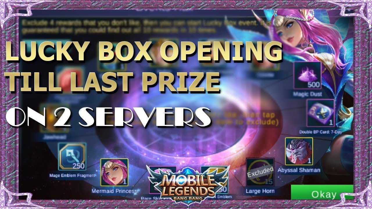 Mobile Legends Lucky Box Opening Till Last Prize + Huge Epic Skin ...